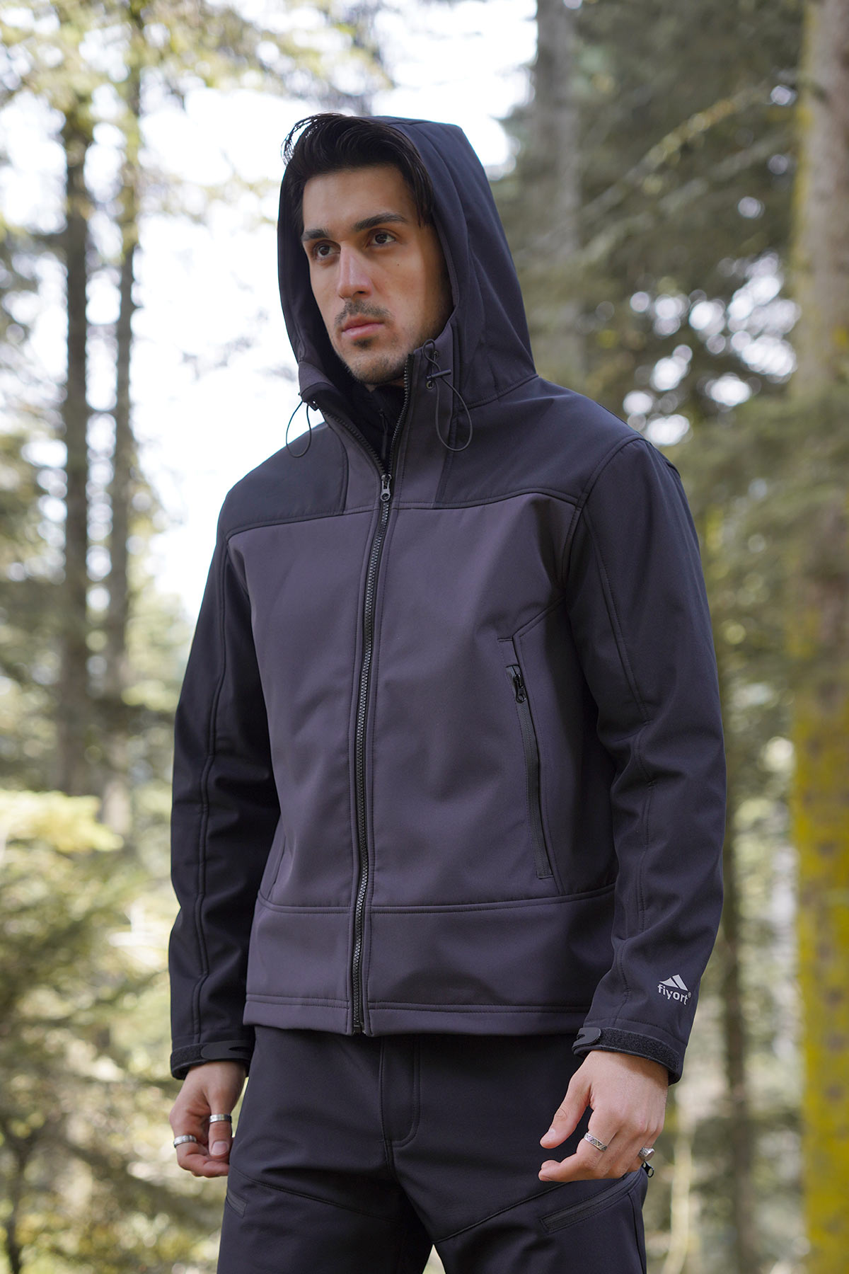 Fiyort Solberg Softshell Gri Mont